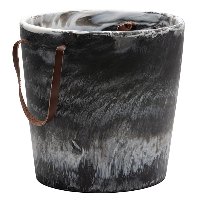 Wesley Swirled Resin Ice Bucket (Black) – Hudson & Vine