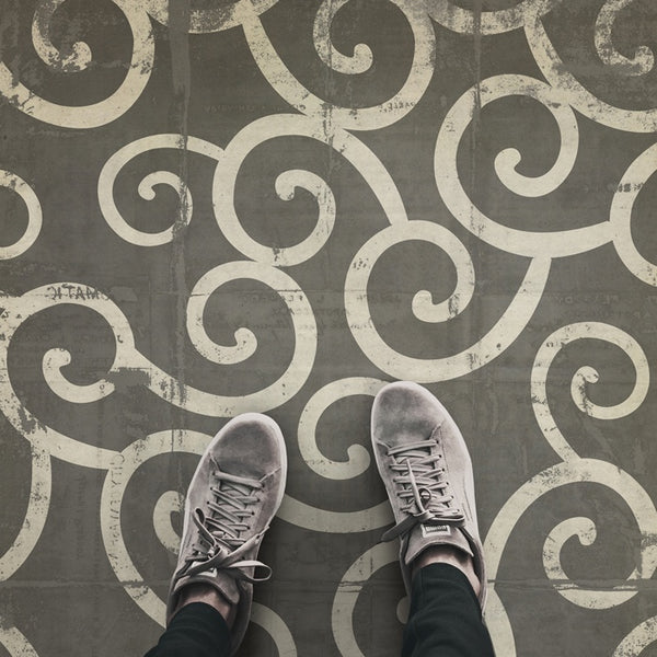 Spicher and Company Vintage Vinyl Floorcloth Mats (Pattern 4 Captain A