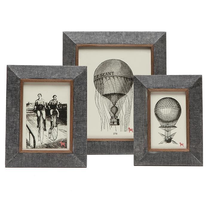 Dorchester Faux Linen Picture Frames (Charcoal) – Hudson & Vine