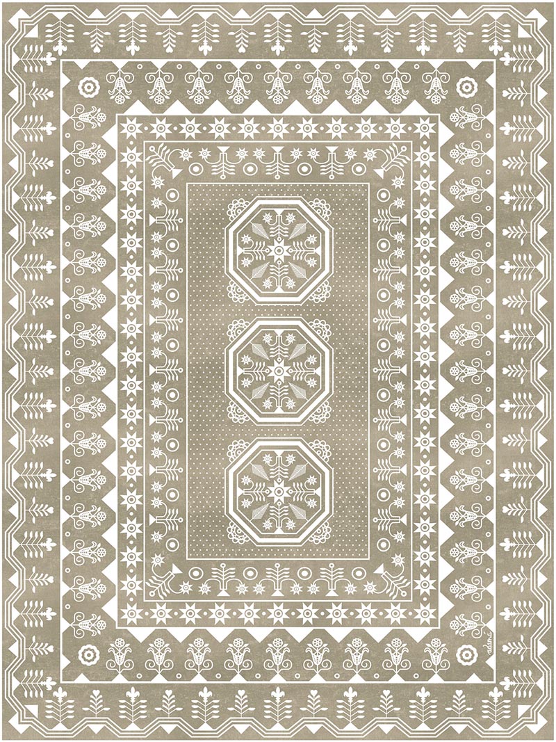 Adama Vinyl Rug/Mat (Kinaray_V) – Hudson & Vine