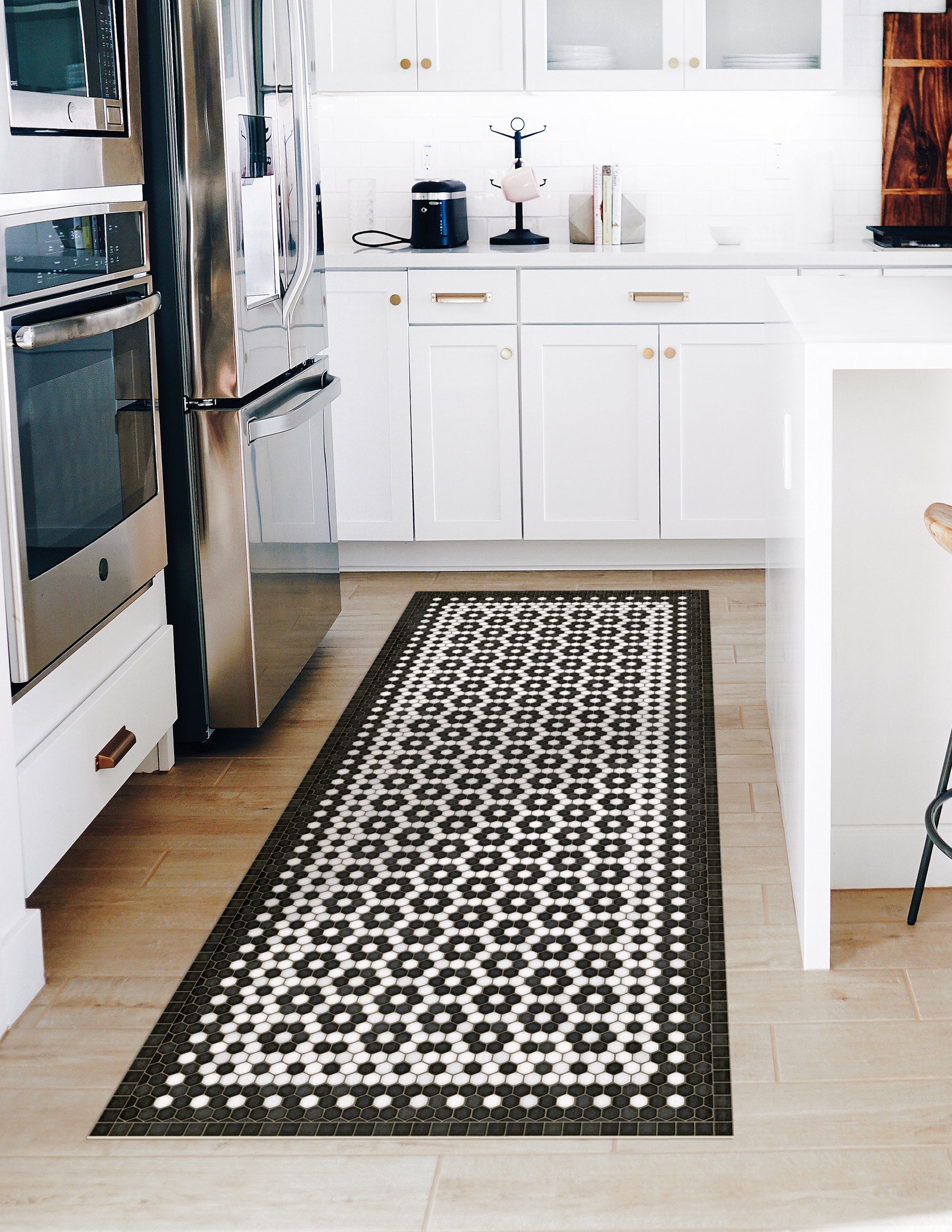 Vintage Vinyl Floorcloth Mats (Mosaic C - Catherine Street) – Hudson & Vine