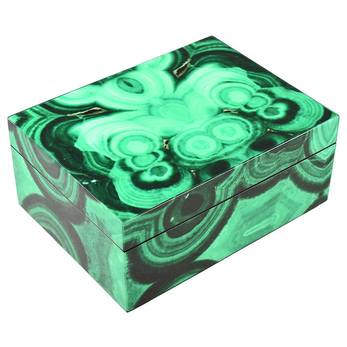 Lacquer Medium Box (Malachite) – Hudson & Vine