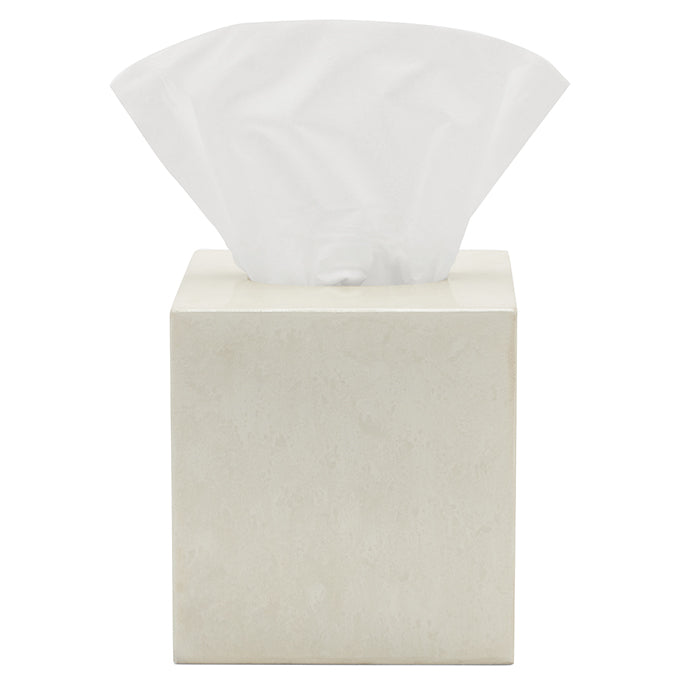 Charlotte White Burl Resin Tissue Box – Hudson & Vine