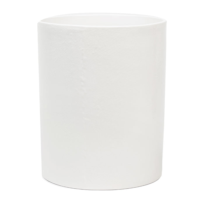 Cordoba White Ceramic Round Waste Basket – Hudson & Vine