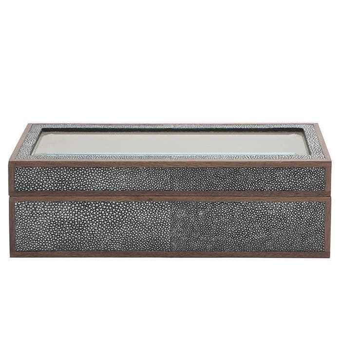 Elmbridge Faux Shagreen 5 Watch Box (Cool Gray) – Hudson & Vine