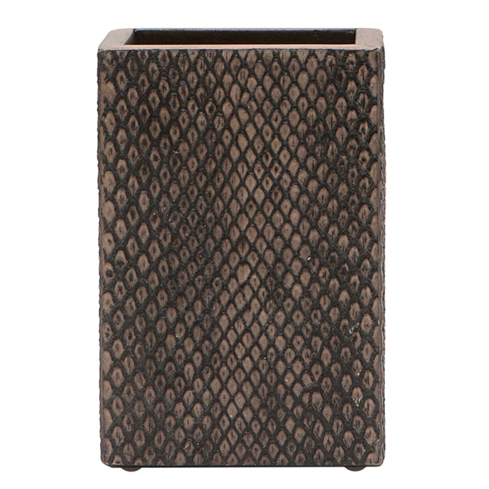 Goa Faux Boa Bathroom Accessories (Dark Mushroom) – Hudson & Vine