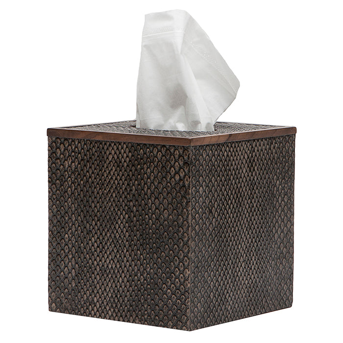 Goa Faux Boa Bathroom Accessories (Dark Mushroom) – Hudson & Vine