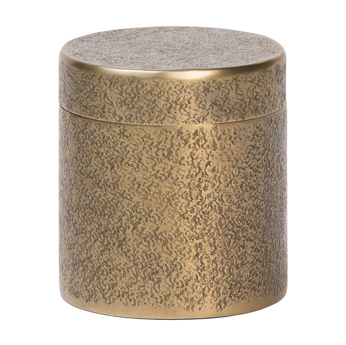 Kenitra Antique Brass Pitted Metal Canister – Hudson & Vine