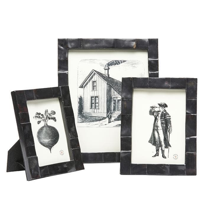 Lesina Black Pen Shell Picture Frames – Hudson & Vine
