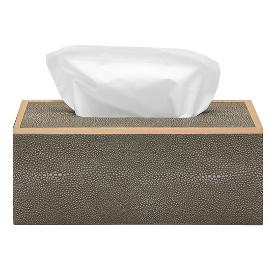 Manchester Faux Shagreen Rectangle Tissue Box (Sand) – Hudson & Vine