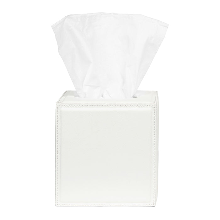 Rothwell Marine Leather Tissue Box (Bright White) – Hudson & Vine