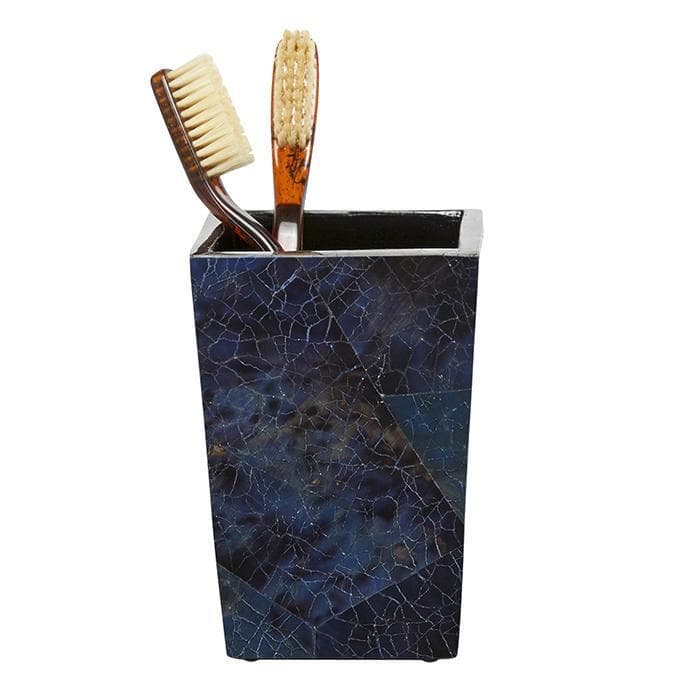 Santorini Dark Blue Pen Shell Brush Holder – Hudson & Vine
