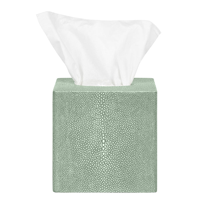 Tenby Faux Shagreen Tissue Box (Sage) – Hudson & Vine