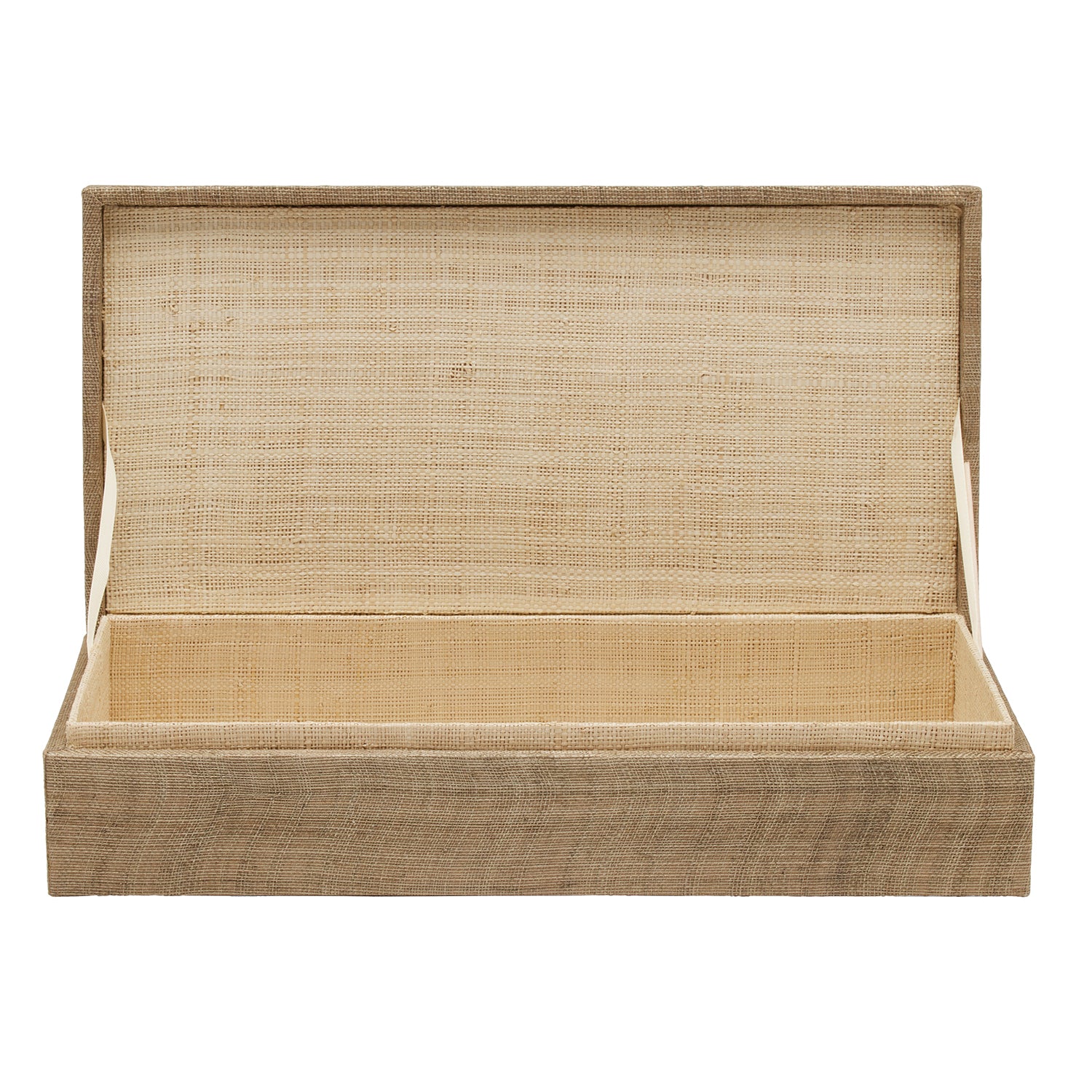 Zamora Sand Silken Abaca Rectangle Box Set/2 – Hudson & Vine