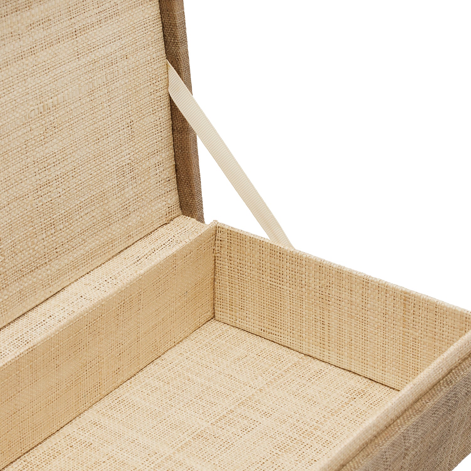 Zamora Sand Silken Abaca Rectangle Box Set/2 – Hudson & Vine