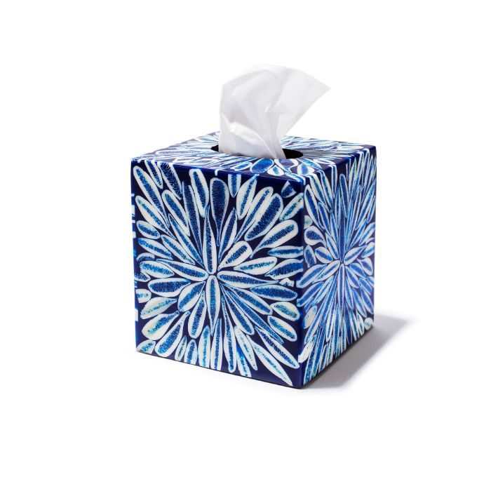 Ladorada Blue Almendro Tissue Box Cover – Hudson & Vine