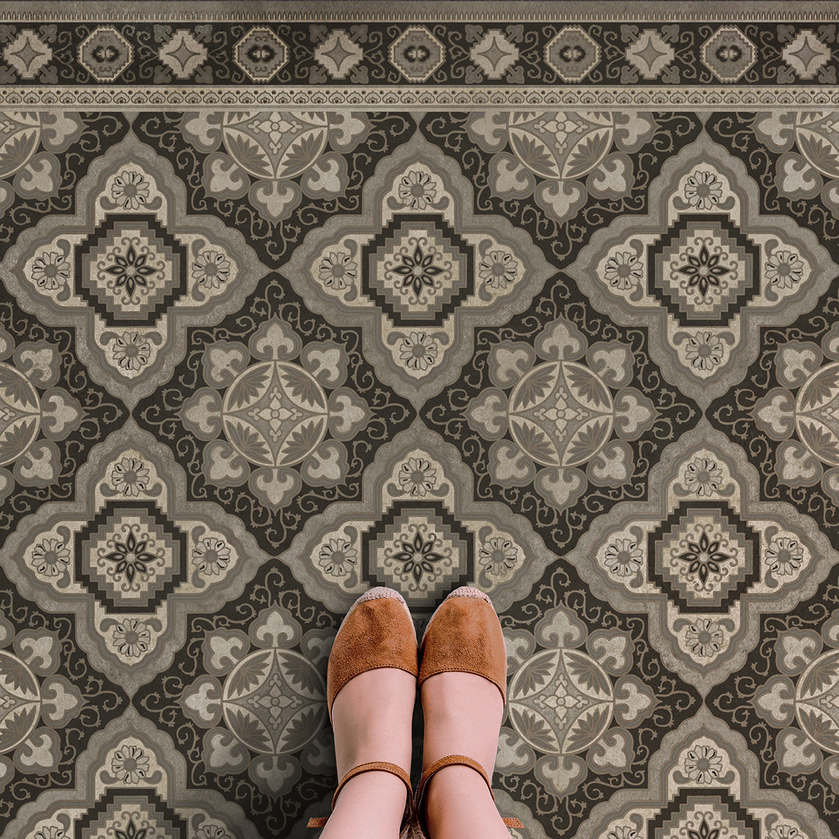 Vinyl Floorcloth Mat (Williamsburg - Antiquary - First Edition ...