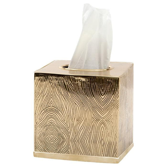 Humbolt Metal Tissue Box - Shiny Brass – Hudson & Vine
