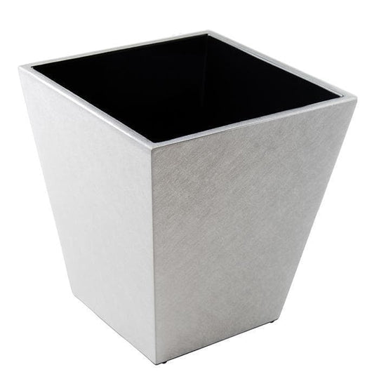 Shine Silver Leaf Lacquer Waste Basket – Hudson & Vine